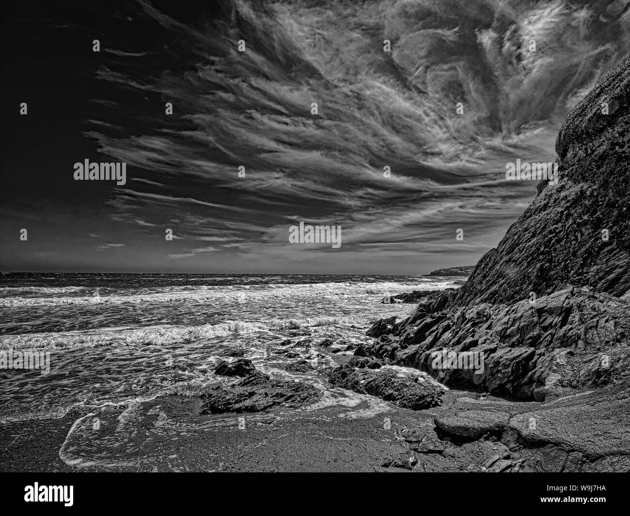 Porthcurnick Beach, Portscatho, Cornwall, UK Stock Photo - Alamy