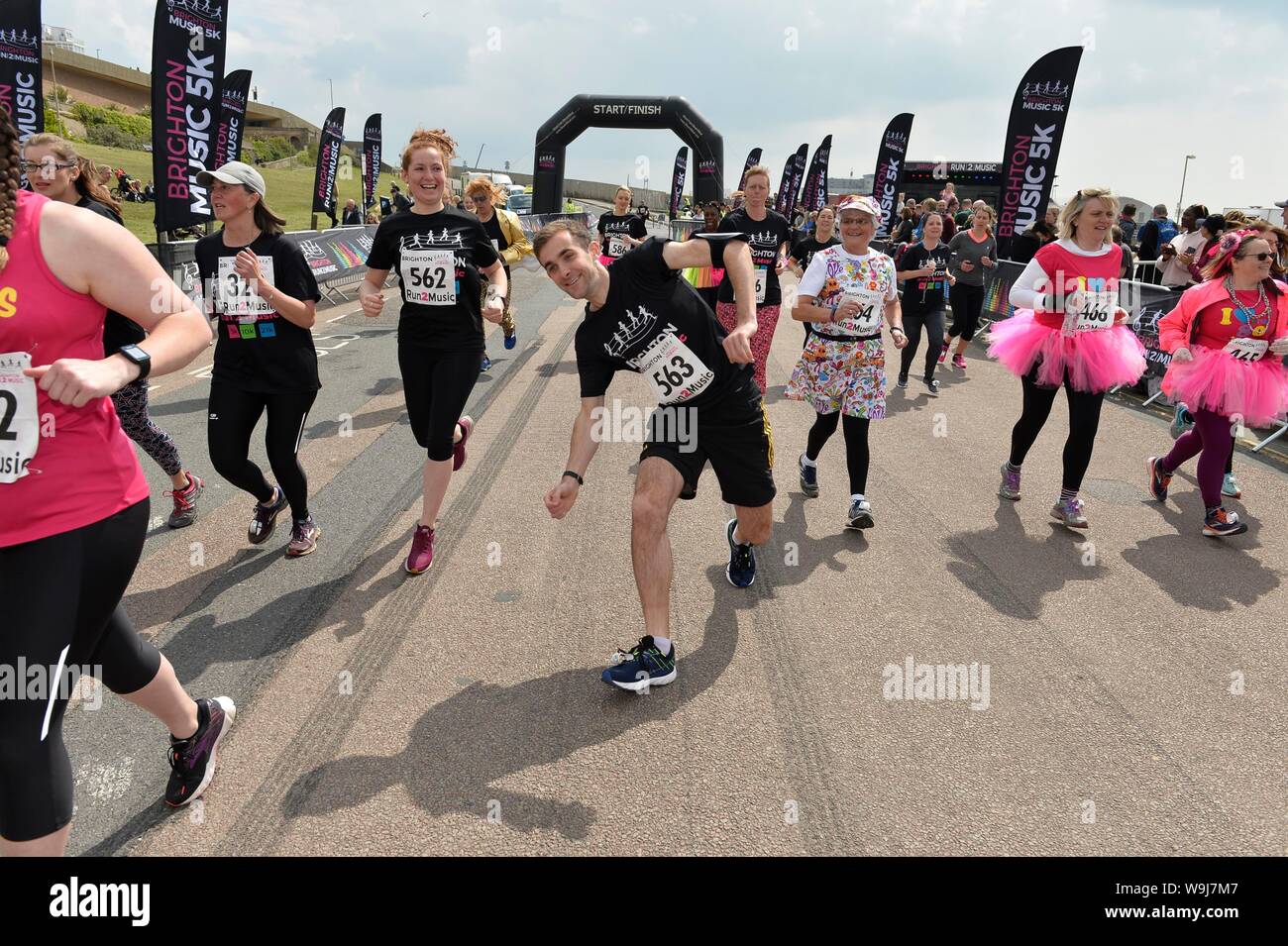 Music Run Brighton 2019 Picture:Terry Applin Stock Photo - Alamy