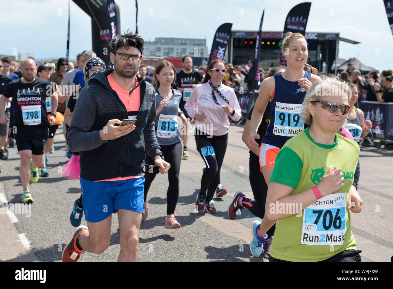 Music Run Brighton 2019 Picture:Terry Applin Stock Photo - Alamy