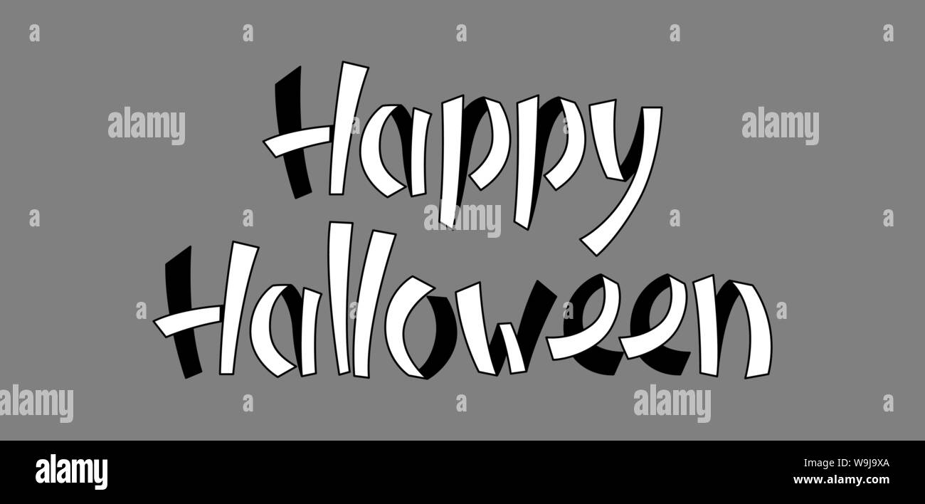 Halloween font mystery type Stock Vector Images - Alamy