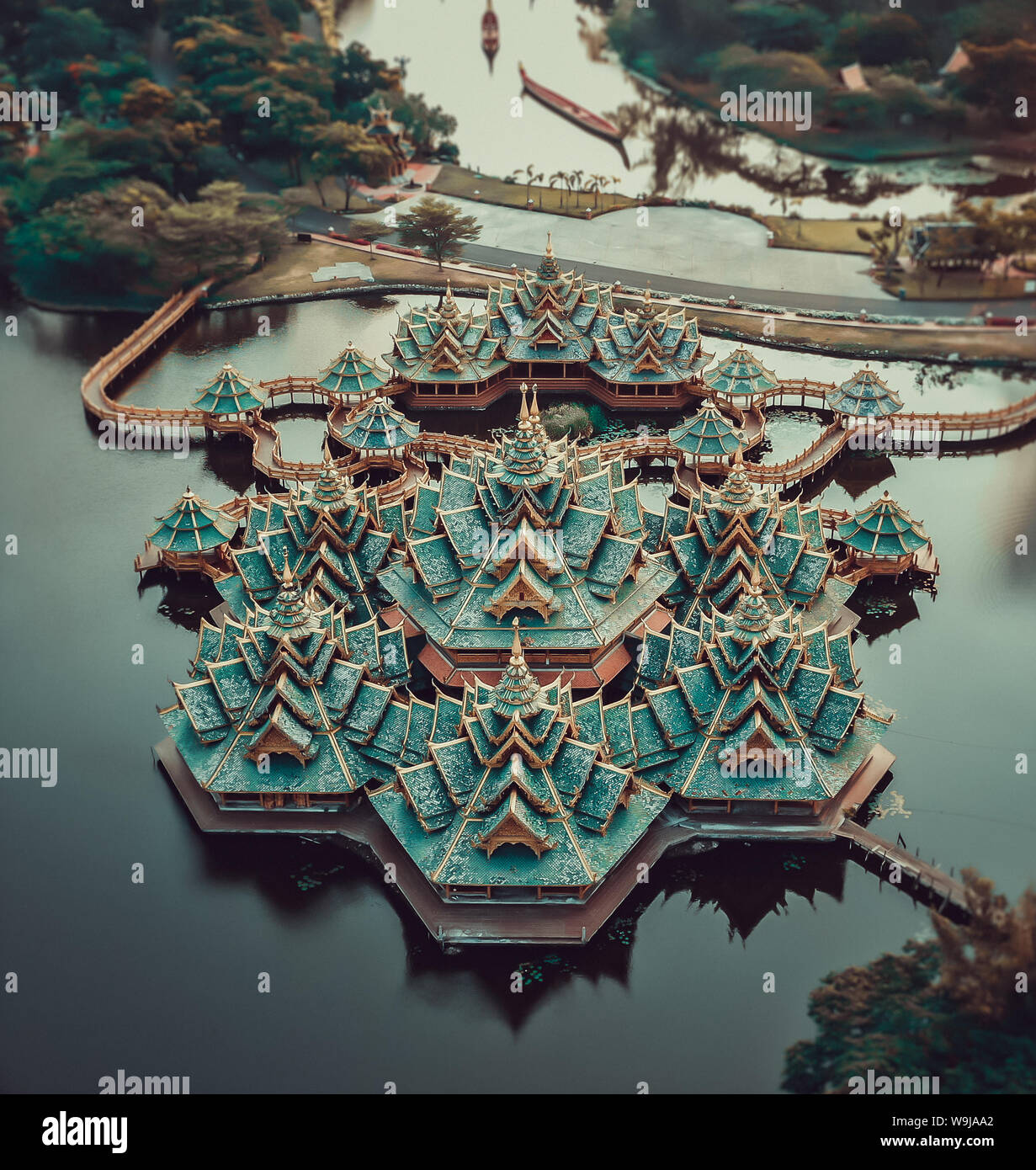 Temples in Ancient City Muang Boran in Bangkok Thailand Stock Photo - Alamy