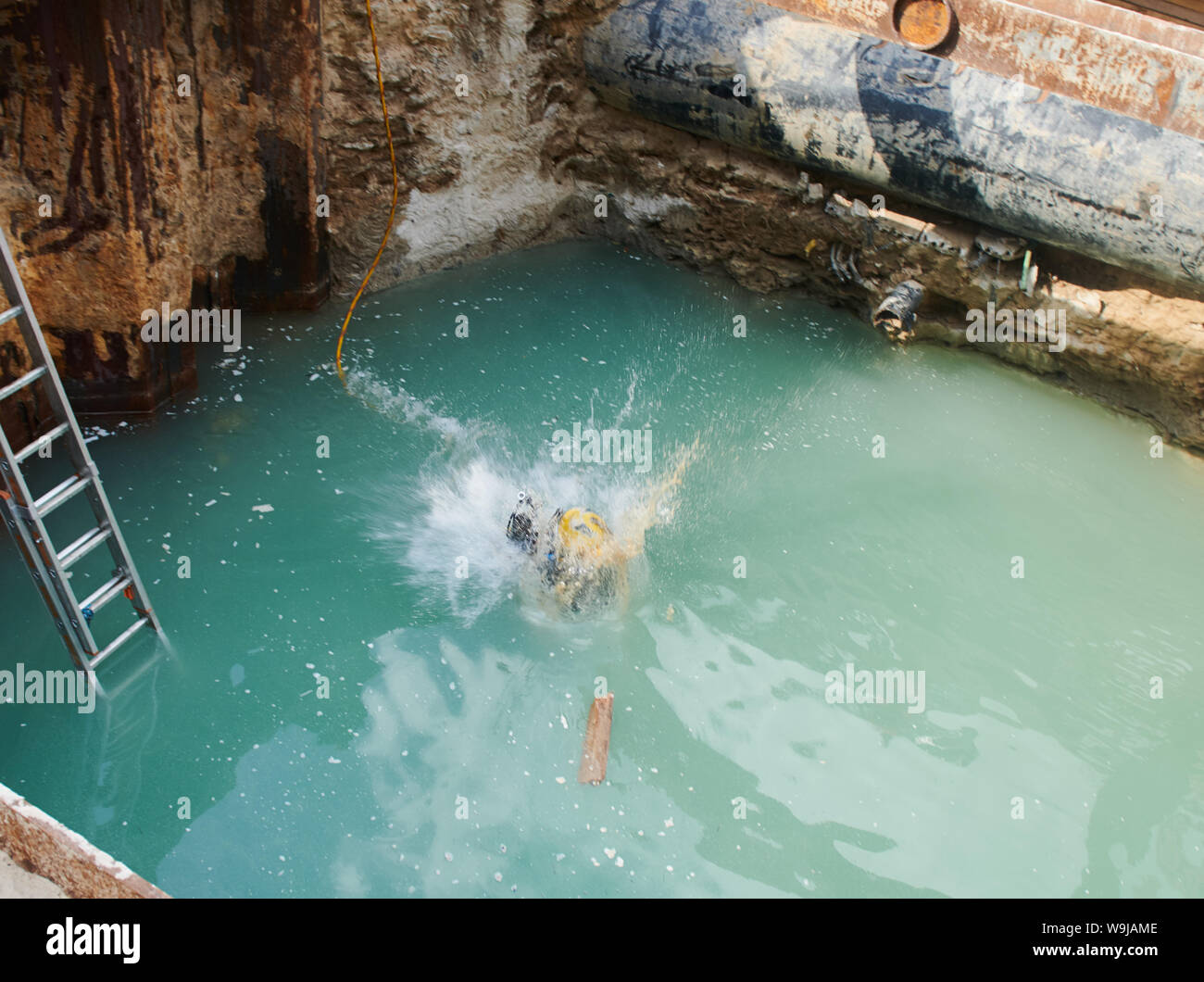 Filled with sewage water hi-res stock photography and images - Alamy