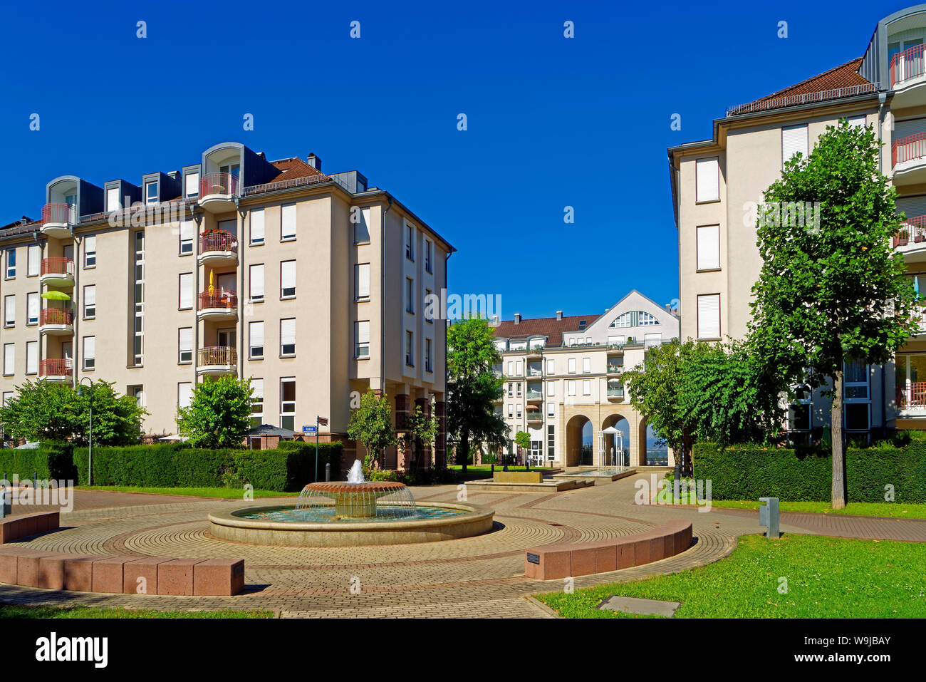 Kupferberg Terrassen, Springbrunnen Stock Photo - Alamy