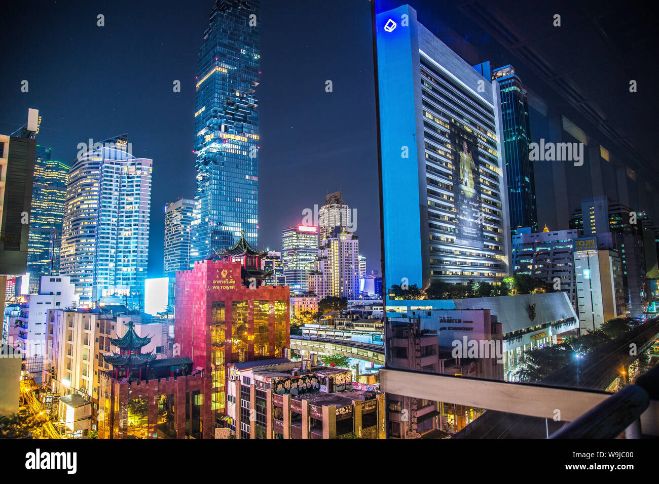 Mahanakhon tower views in Bangkok in Thailand Stock Photo - Alamy