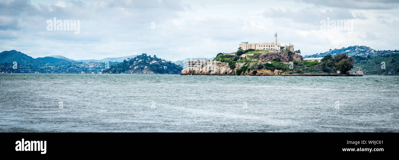 The Rock - Alcatraz Prison Panorama Stock Photo - Alamy