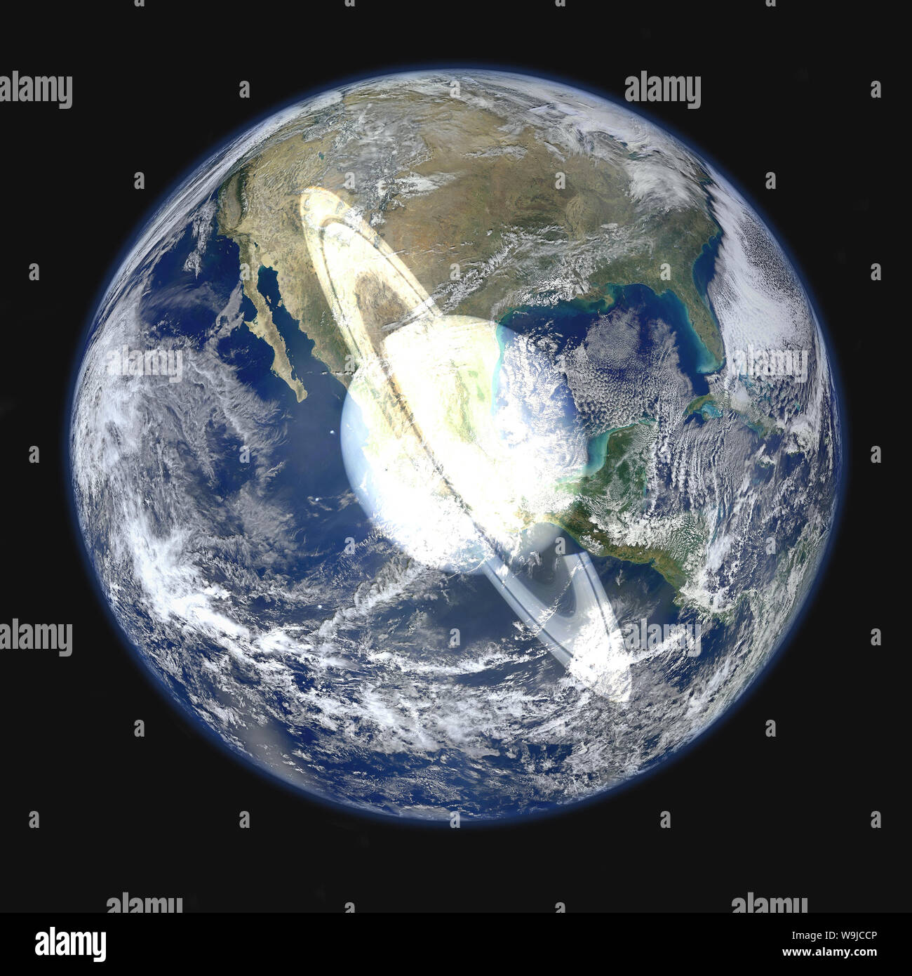 Beautiful view of earth from space. Elements of this image furnished by ...