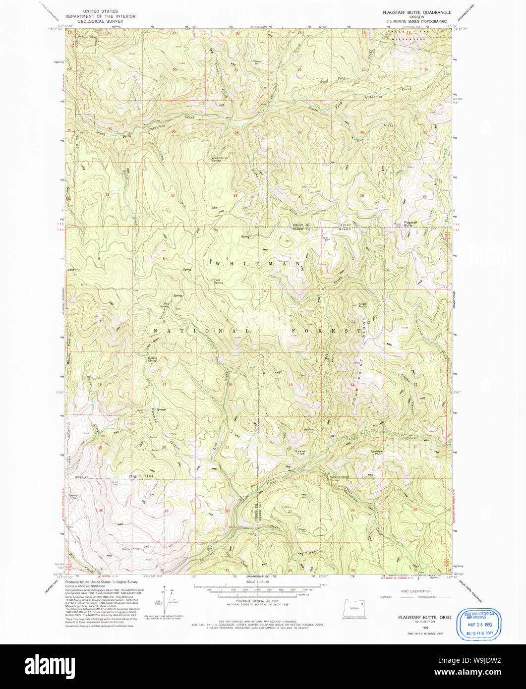Flagstaff map Cut Out Stock Images & Pictures - Alamy