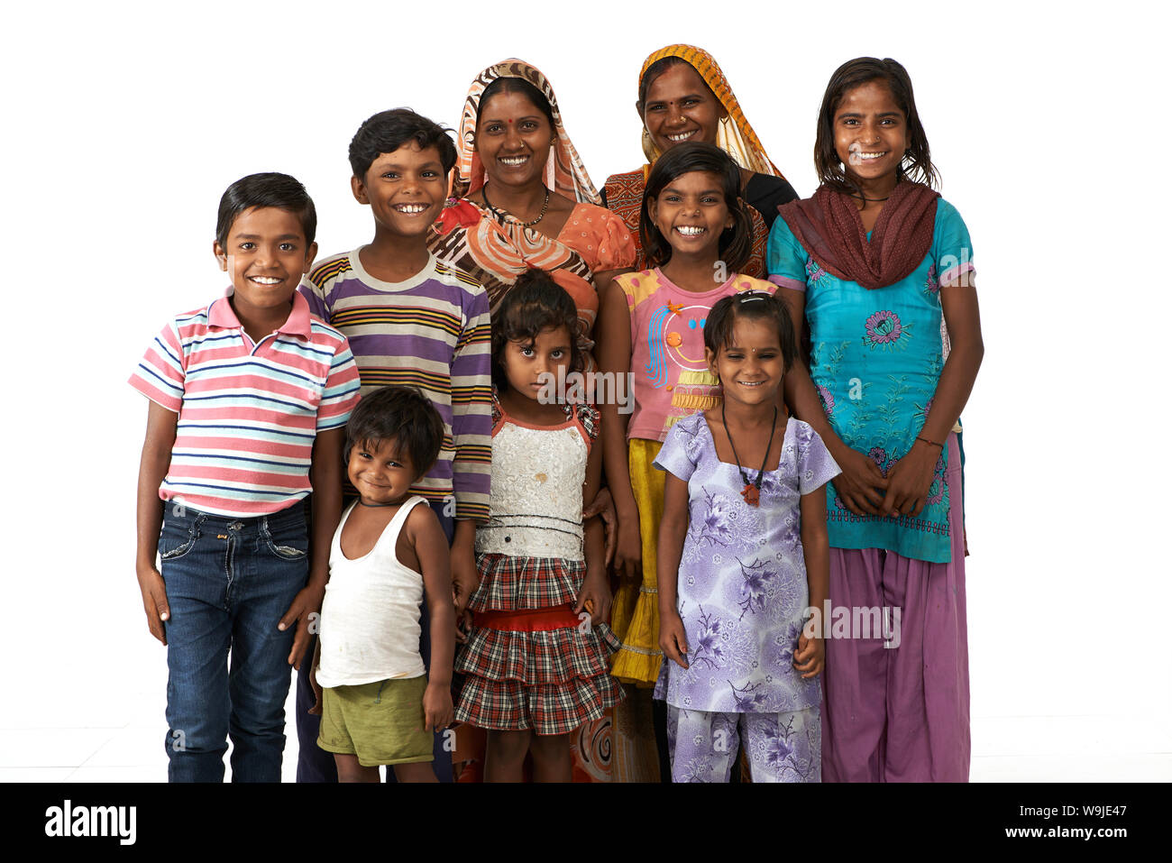 Family with multiple children hi-res stock photography and images - Alamy