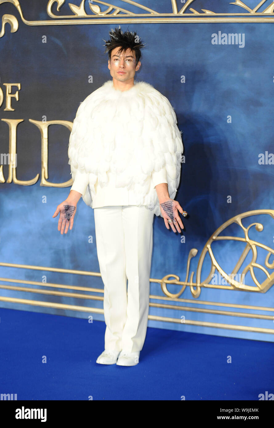 Ezra Miller at the UK Premiere of 'Fantastic Beasts: The Crimes of ...