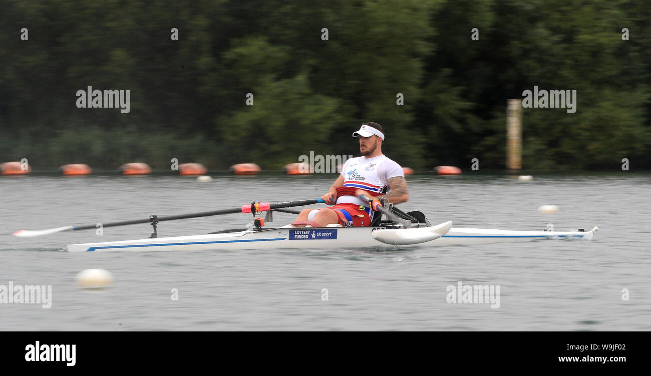 Ben Pritchard during the photocall at the Redgrave Pinsent Rowing Lake ...