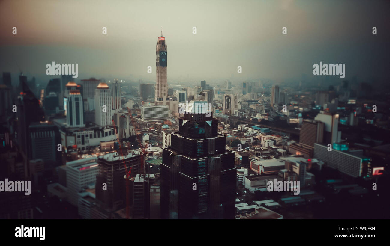Ploenchit view from above in Bangkok in Thailand Stock Photo - Alamy