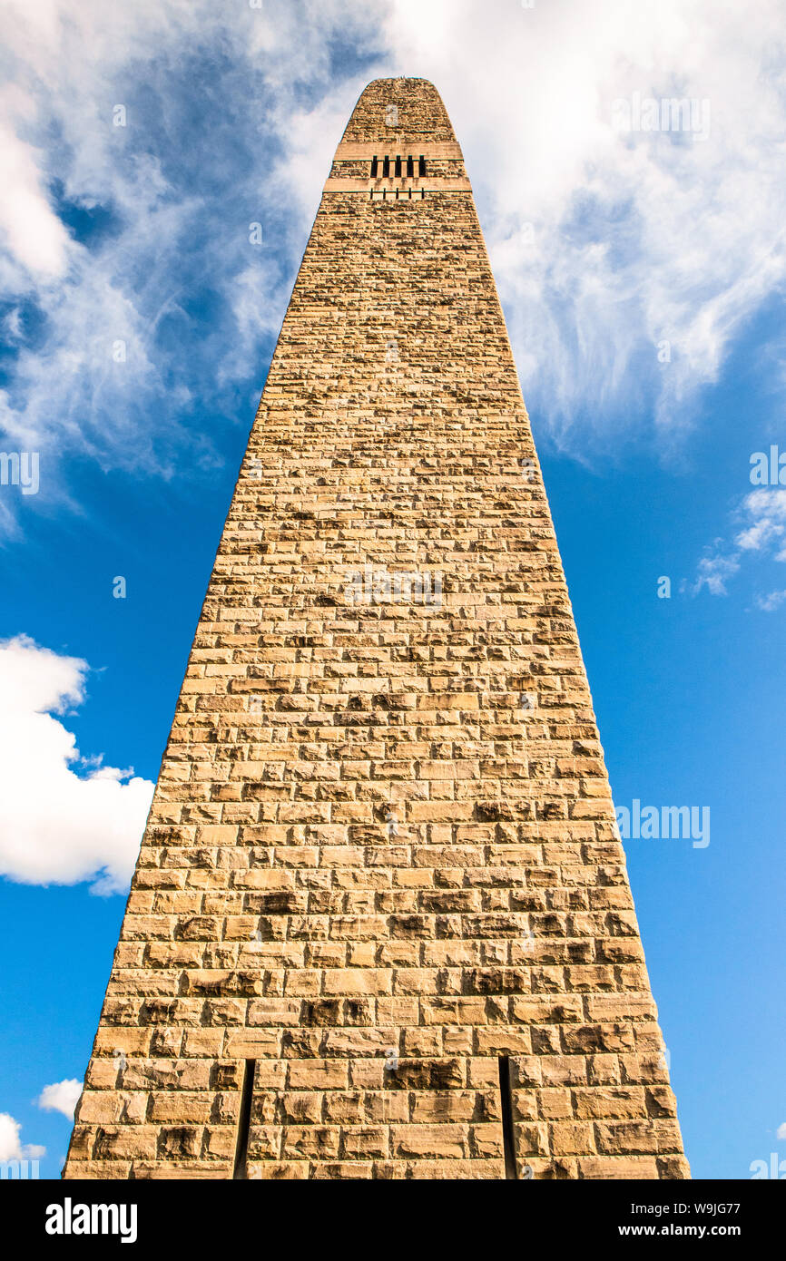 Historic Bennington Battle Monument from Bennington Vermont Stock Photo ...