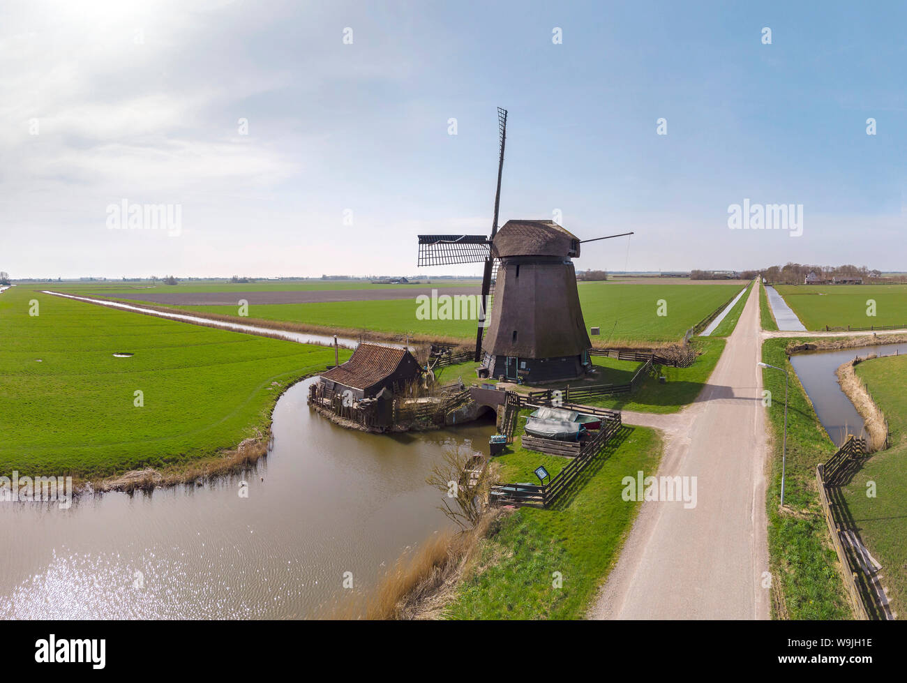 Water-pumping windmill, Ursem, Noord-Holland, , Netherlands, 30071548 ...
