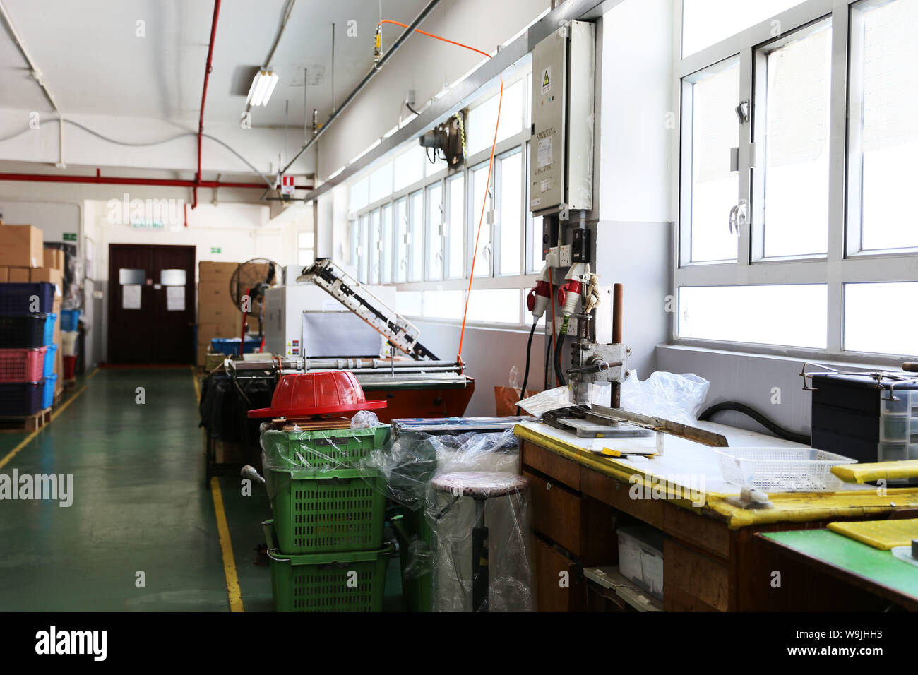 Old Industrial Factory Interior, Hong Kong Stock Photo - Alamy
