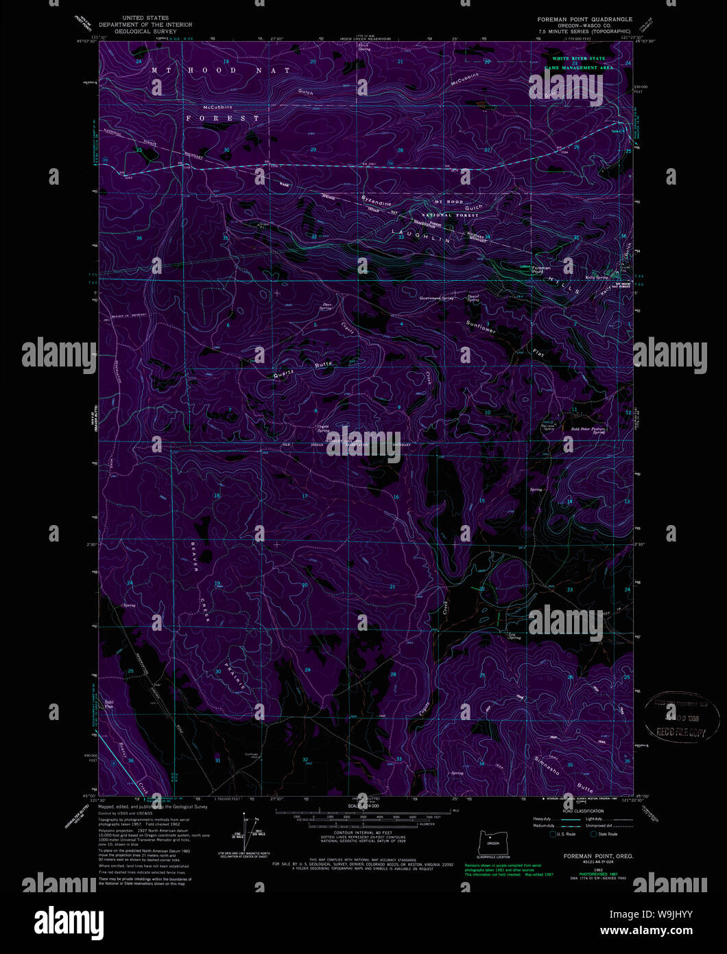 Map of foreman hi-res stock photography and images - Alamy
