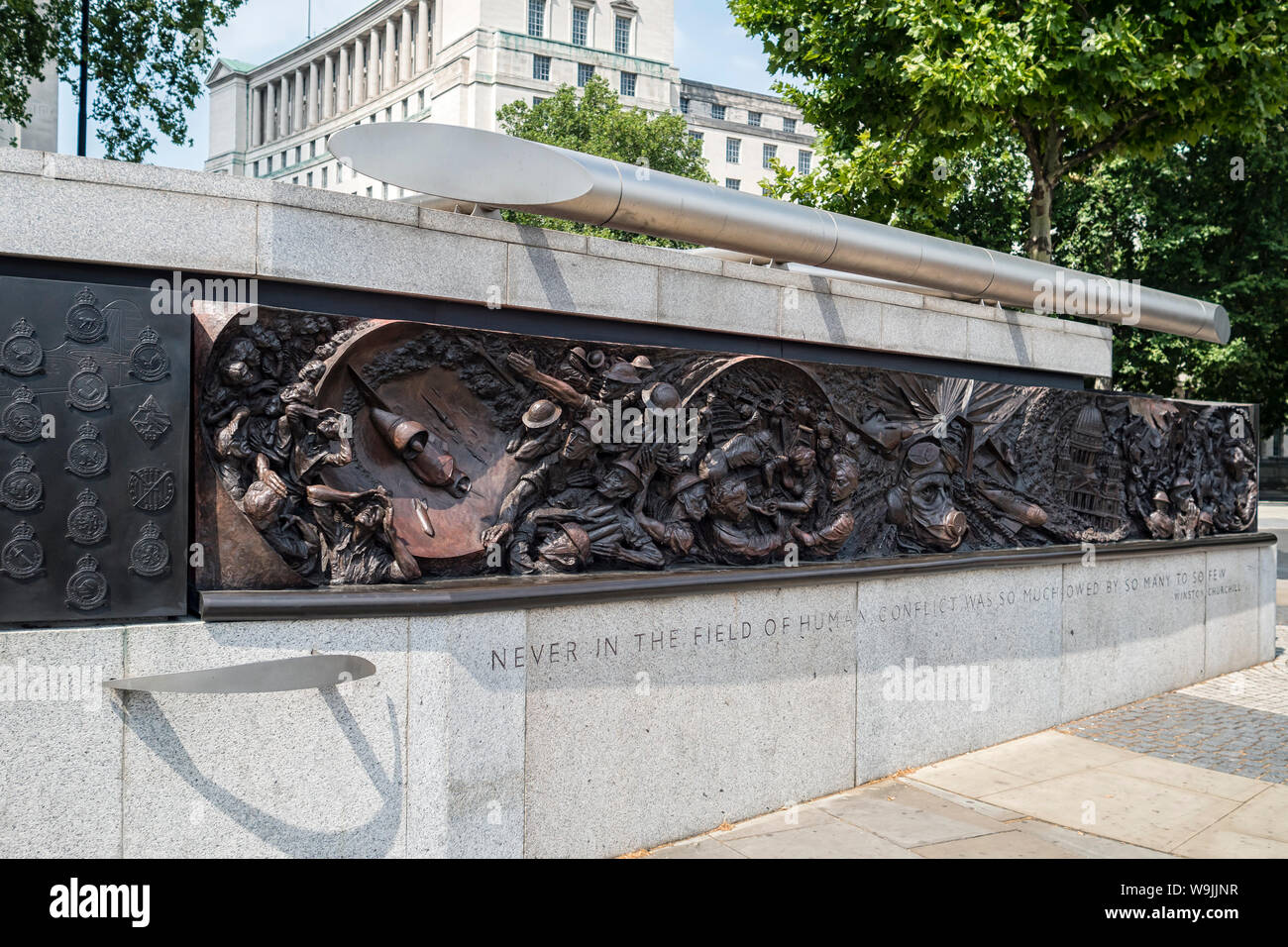 LONDON, UK - JULY 21, 2018: The Battle of Britain Monument on Victoria ...