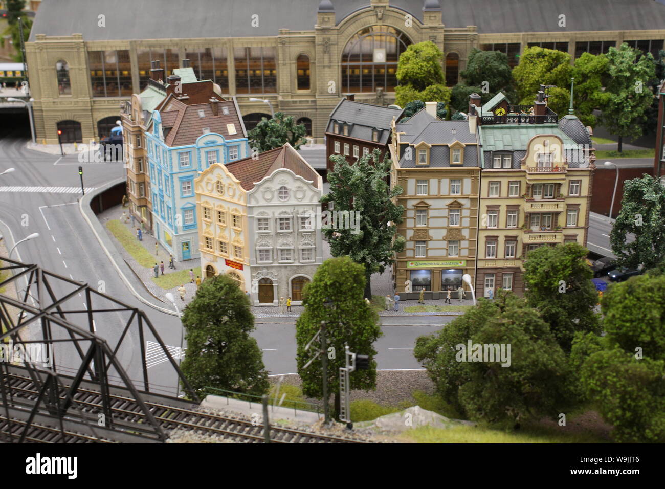 Toy city in a small size, very beautiful and realistic Stock Photo - Alamy