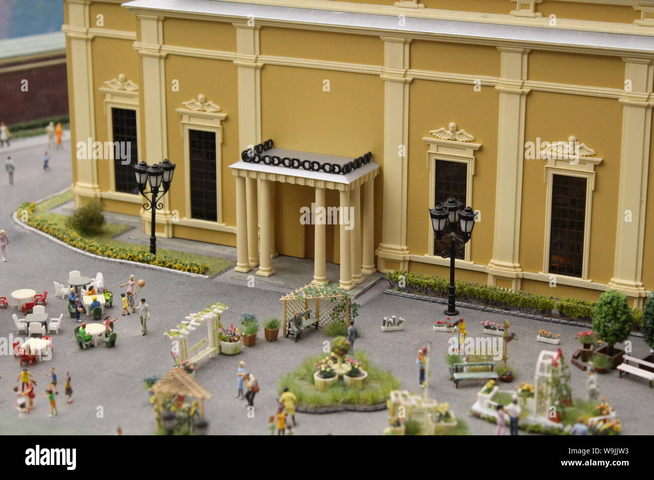 Toy city in a small size, very beautiful and realistic Stock Photo - Alamy