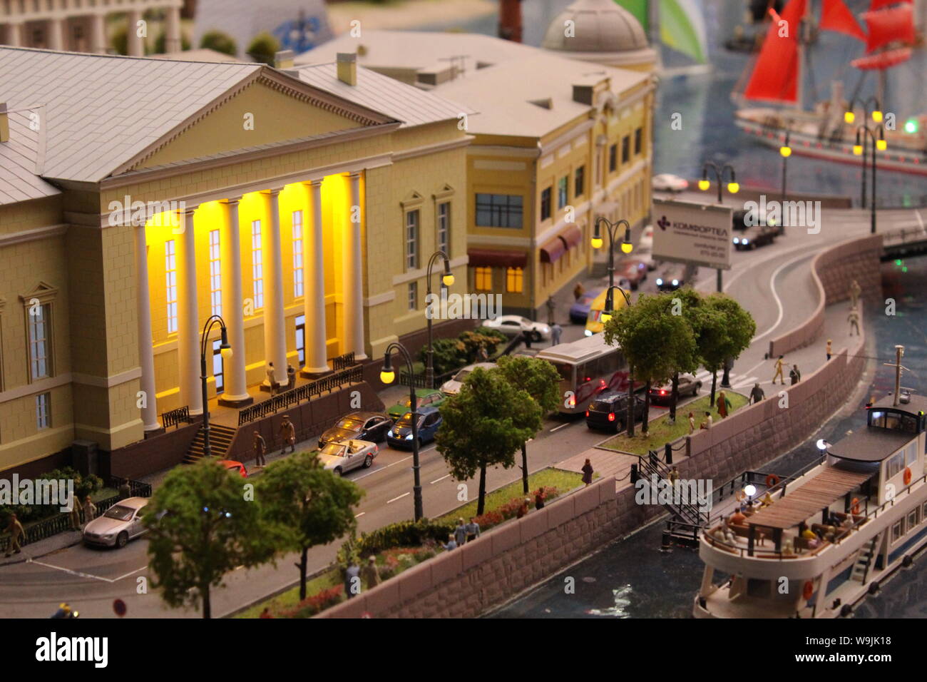 Toy city in a small size, very beautiful and realistic Stock Photo - Alamy