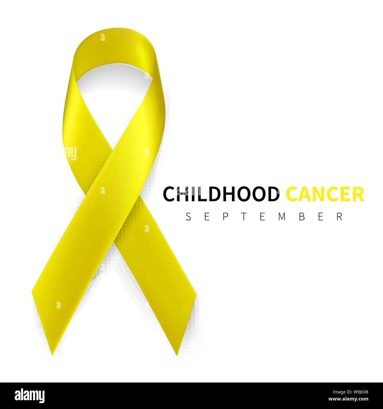 Gold Cancer Ribbon Vector