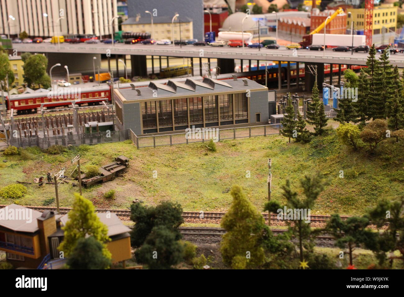 Toy city in a small size, very beautiful and realistic Stock Photo - Alamy