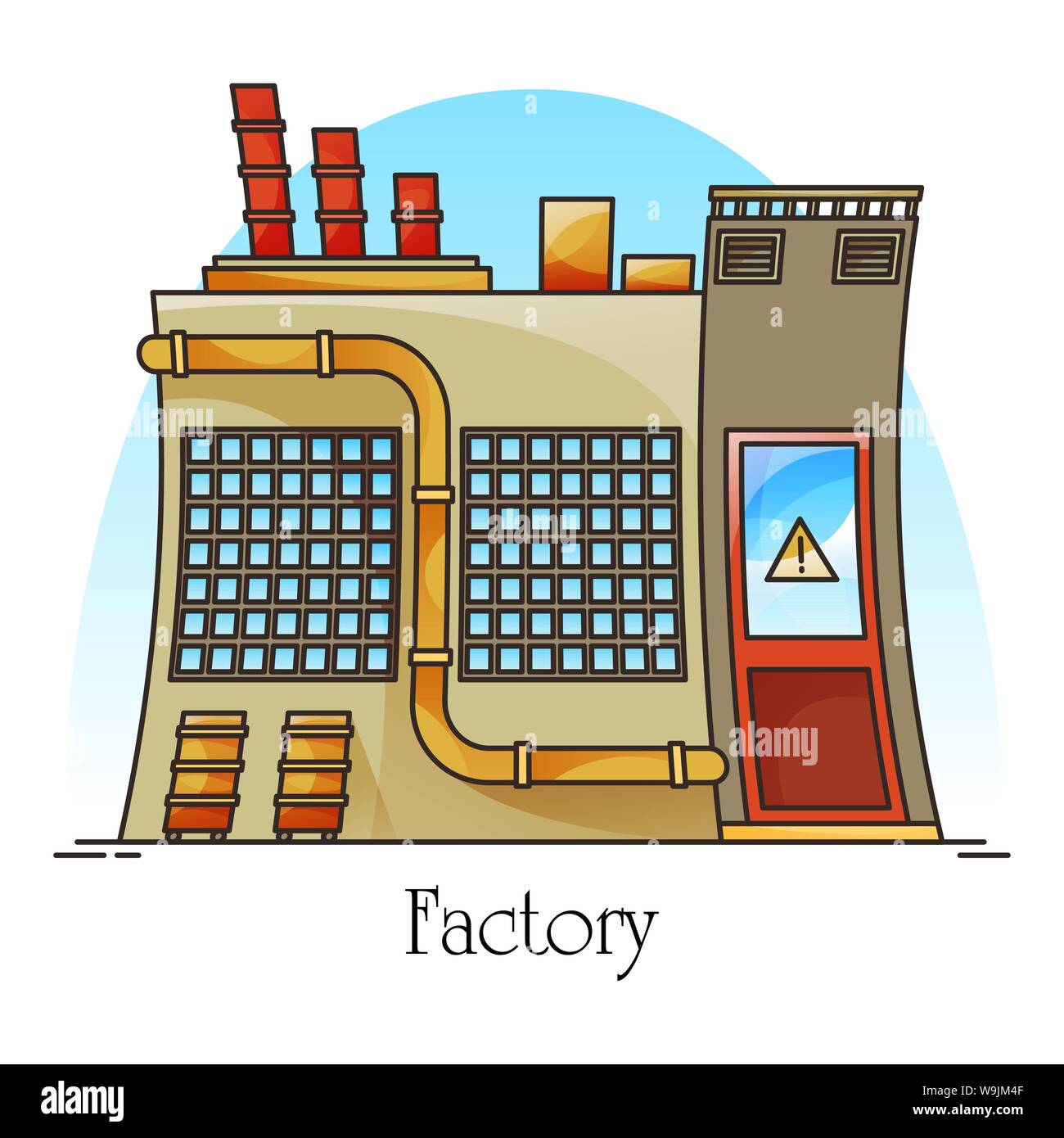 Industrial factory banner Cut Out Stock Images & Pictures - Alamy