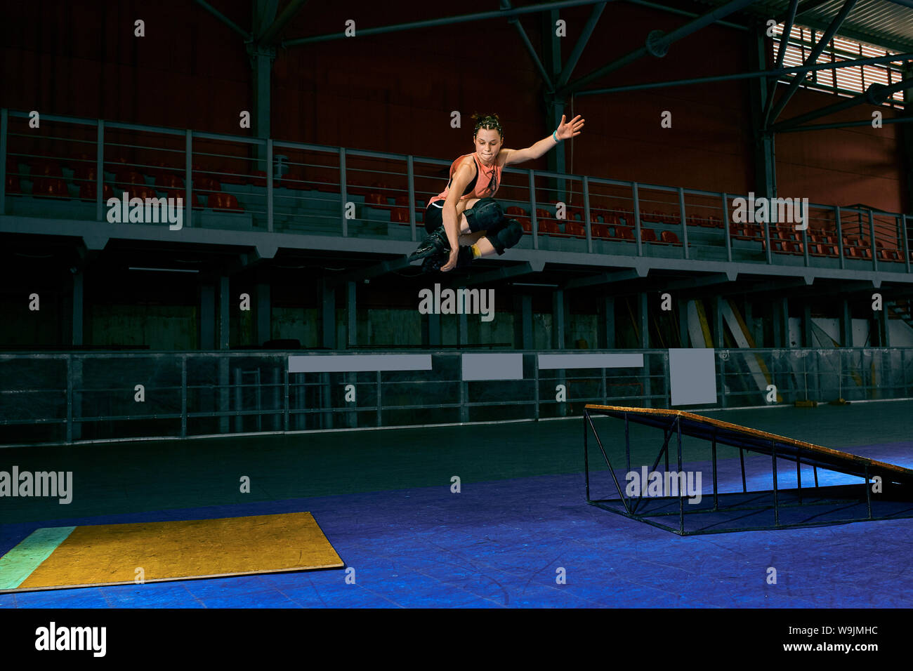 Inline skates and jump hi-res stock photography and images - Alamy