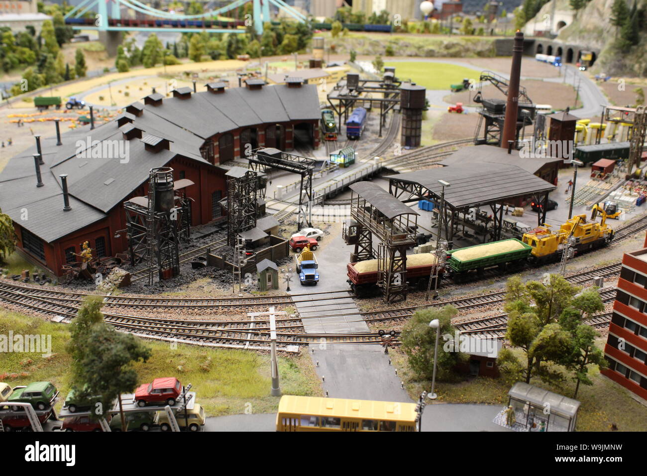 Toy city in a small size, very beautiful and realistic Stock Photo - Alamy