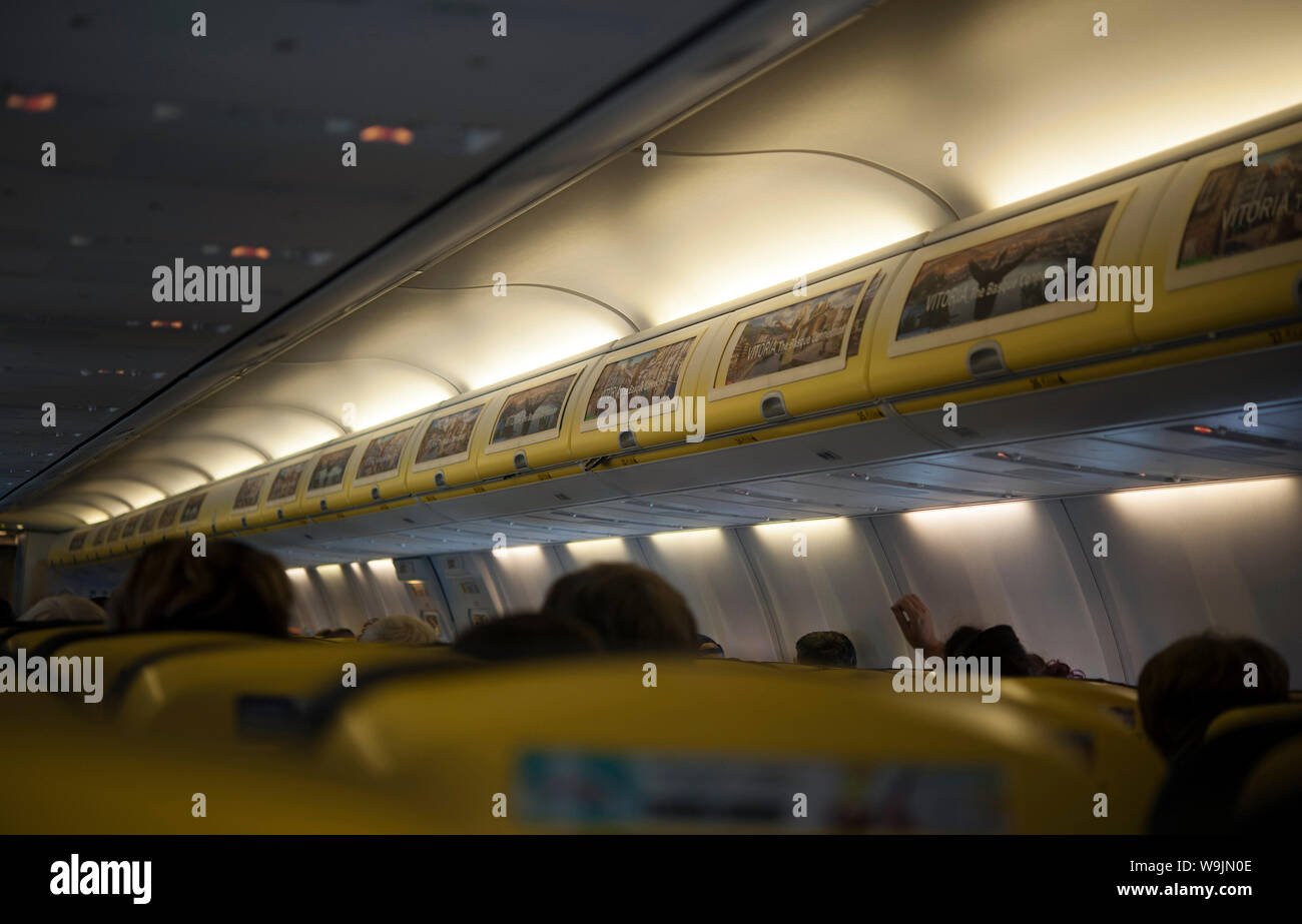 Ryanair aircraft interior hi-res stock photography and images - Alamy