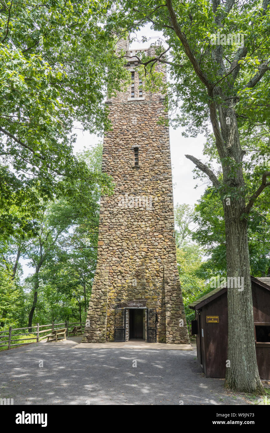 Bowman's Hill Tower in Washington Crossing, PA built in 1929-31 of ...