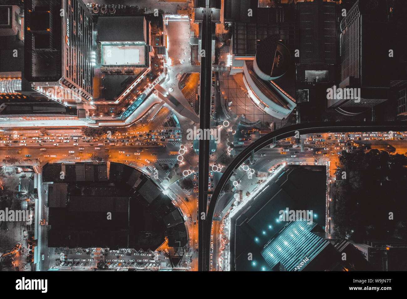 MBK Skywalk view from above in Bangkok Thailand Stock Photo - Alamy