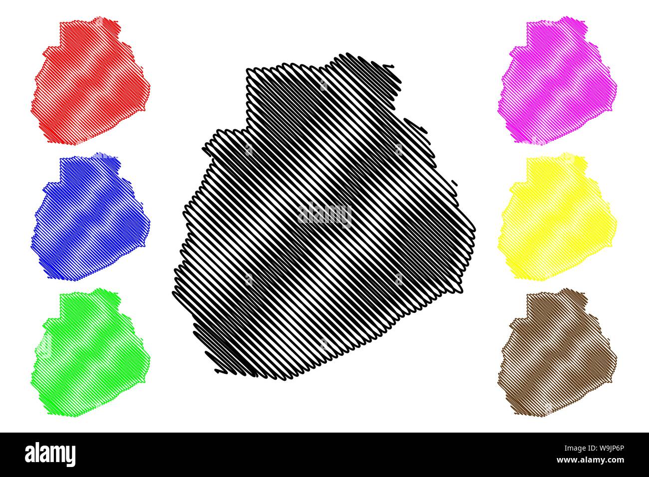 Sedhiou Region (Regions of Senegal, Republic of Senegal) map vector ...