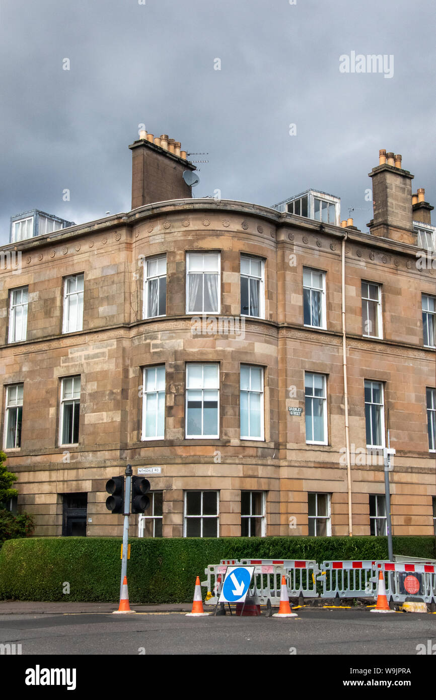 Glasgow, Scotland, UK. 13th August 2019: 84 - 112 Nithsdale in the ...
