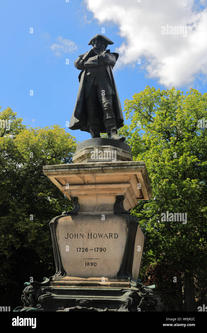 The John Howard Statue, Bedford town; Bedfordshire; England; UK Stock ...