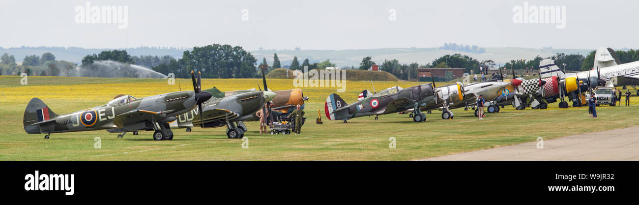 Flying Legends Airshow line up at Imperial War Museum Duxford Stock ...