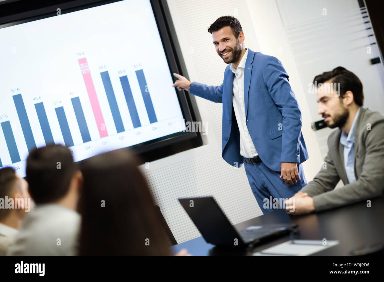 Picture of business meeting in conference room Stock Photo - Alamy