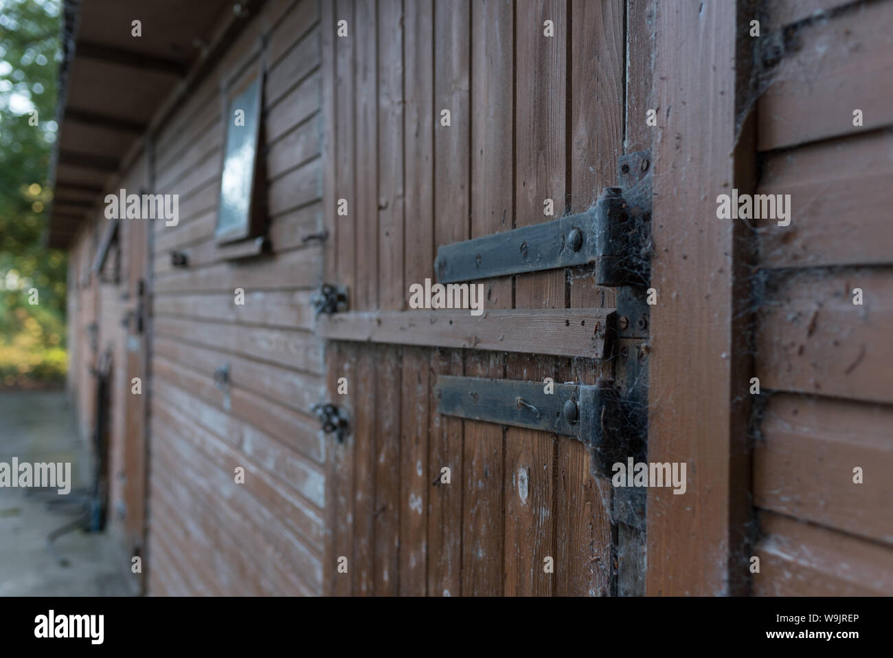 hinges and locks on stables Stock Photo - Alamy