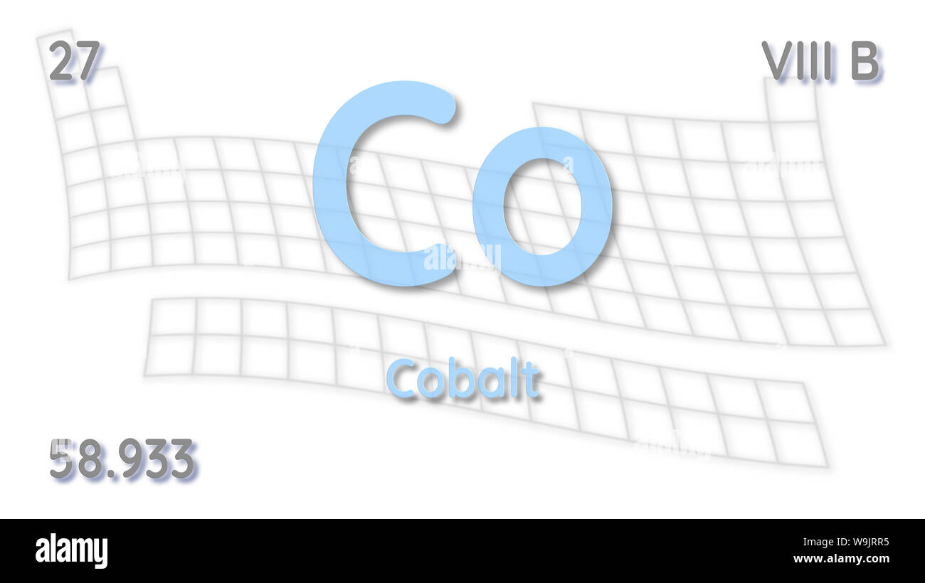 Cobalt chemical element atomic data and symbol - table of elements ...