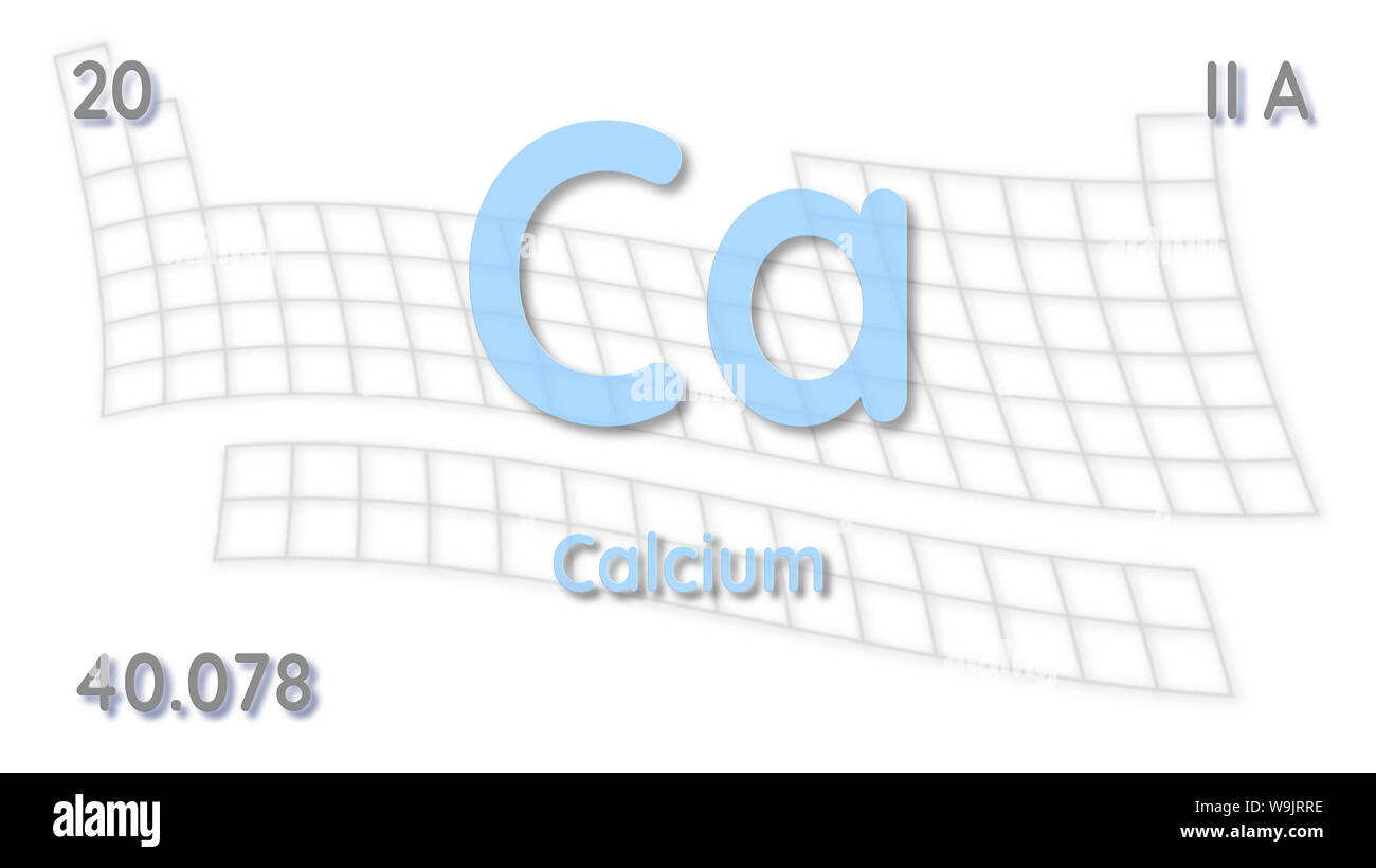 Calcium chemical element atomic data and symbol - table of elements ...