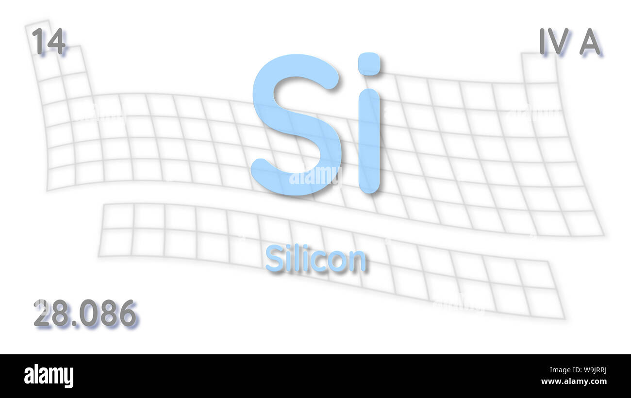 Silicon chemical element atomic data and symbol - table of elements ...