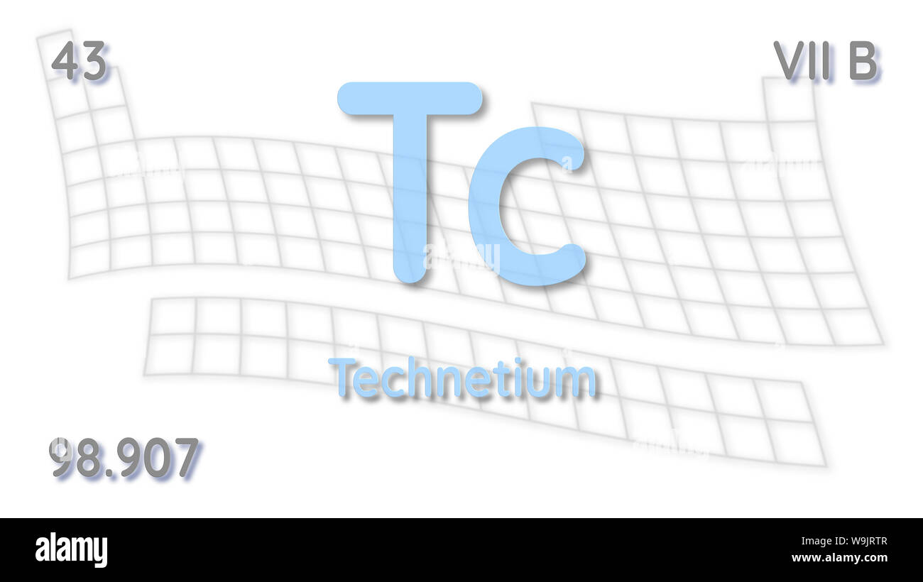 Technetium chemical element atomic data and symbol - table of elements ...