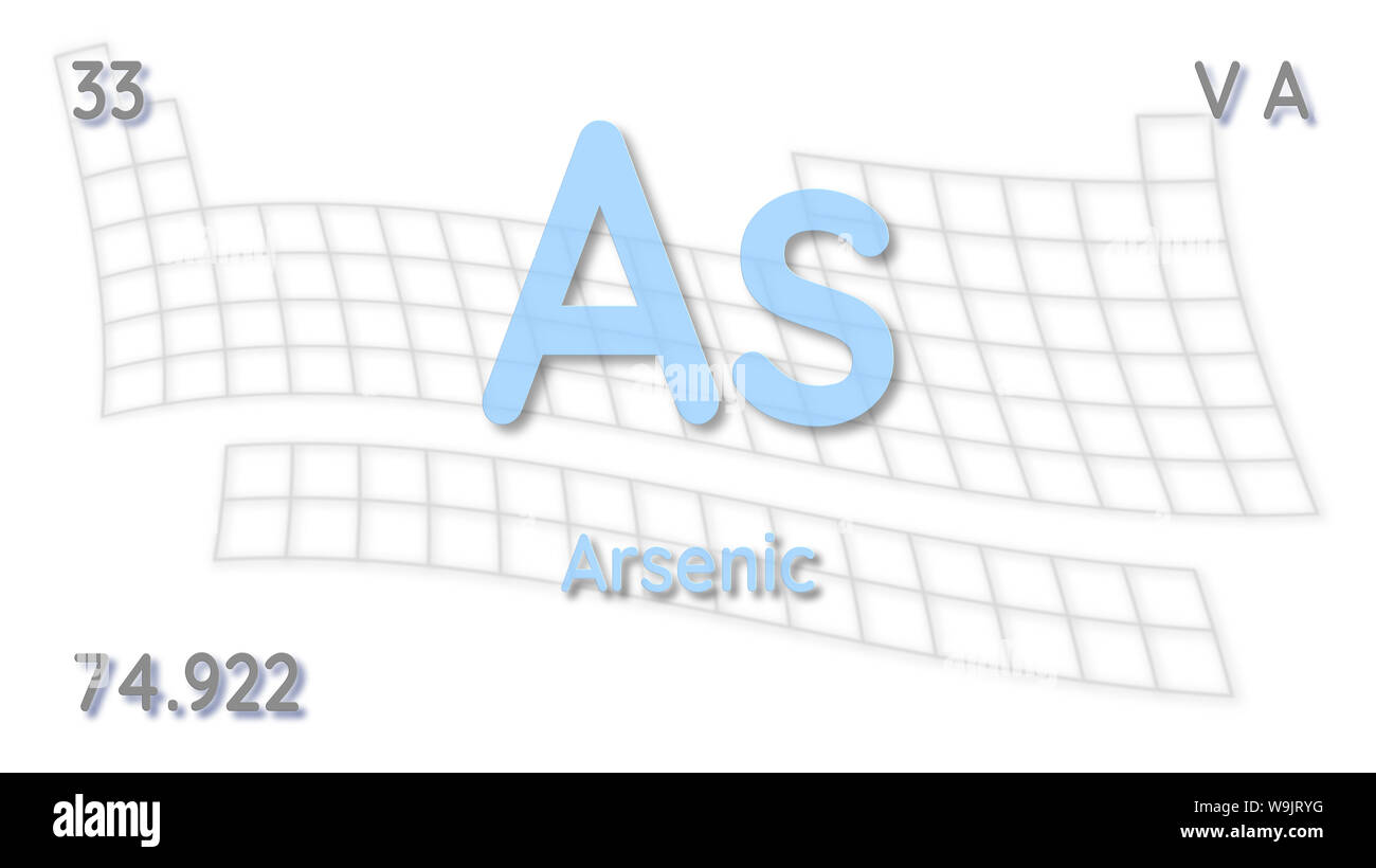 Arsenic chemical element atomic data and symbol - table of elements ...