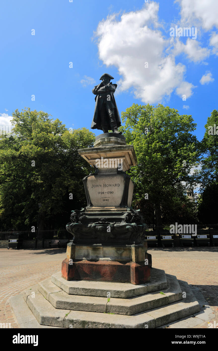 The John Howard Statue, Bedford town; Bedfordshire; England; UK Stock ...