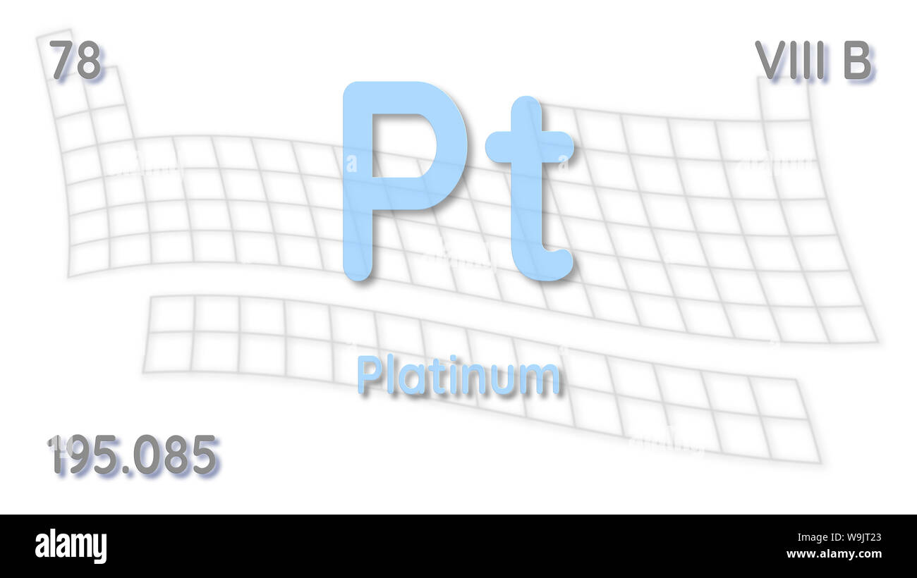 Platinum chemical element atomic data and symbol - table of elements ...
