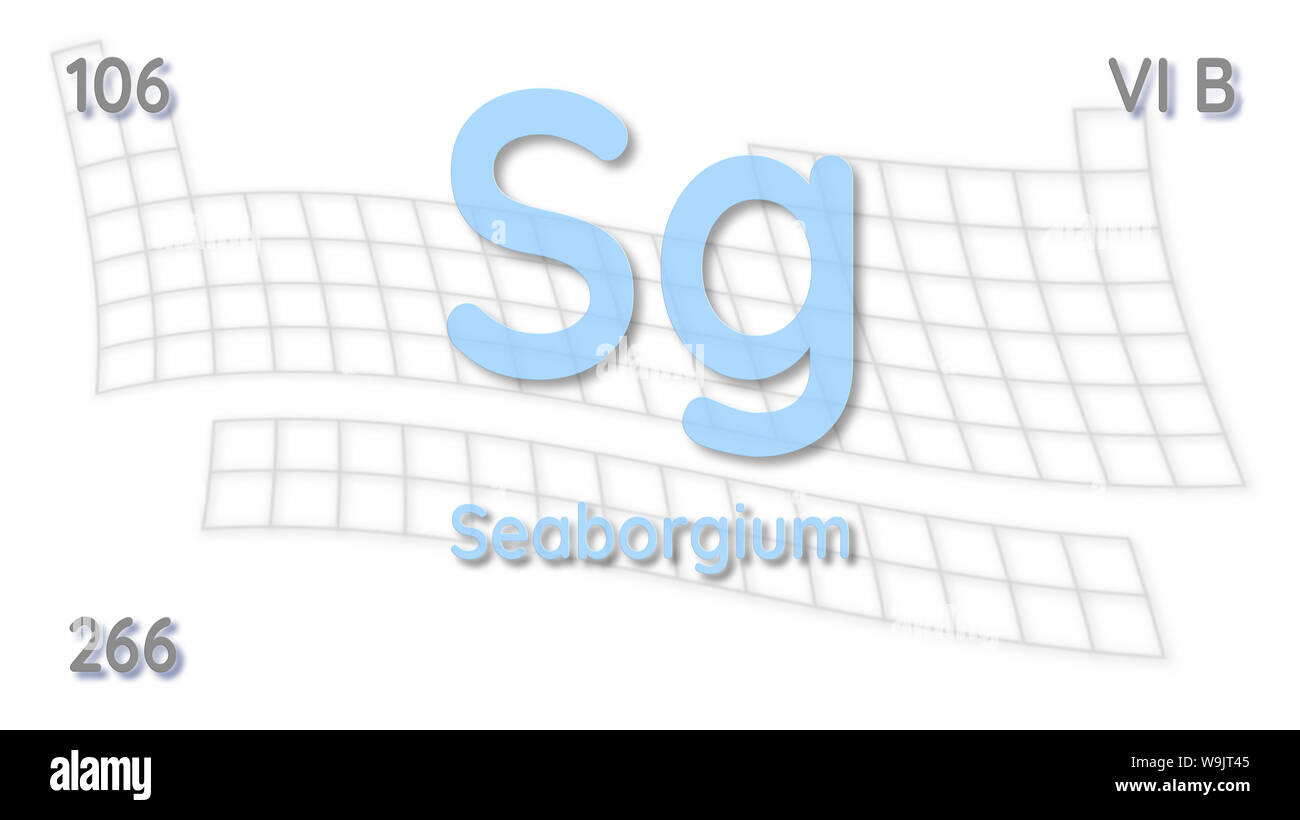 Seaborgium chemical element atomic data and symbol - table of elements ...