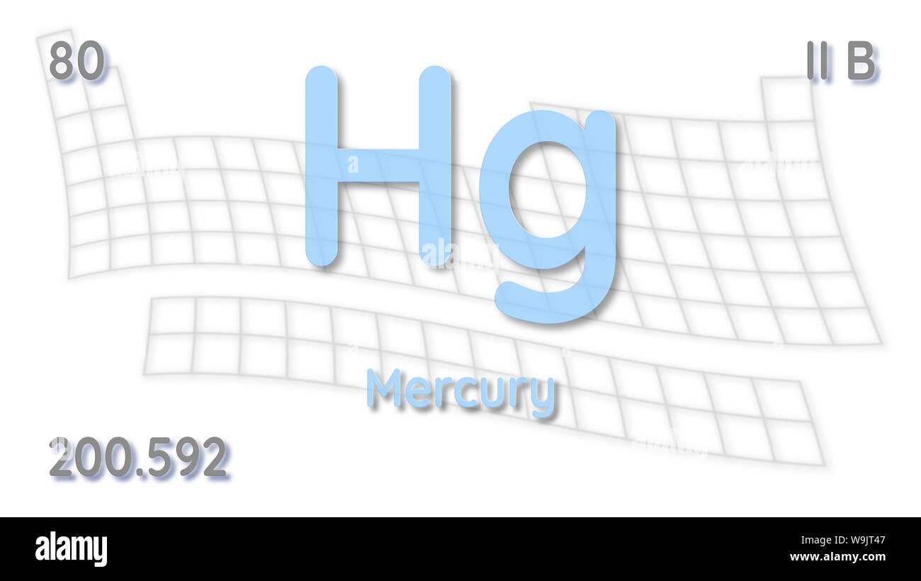 Mercury chemical element atomic data and symbol - table of elements ...