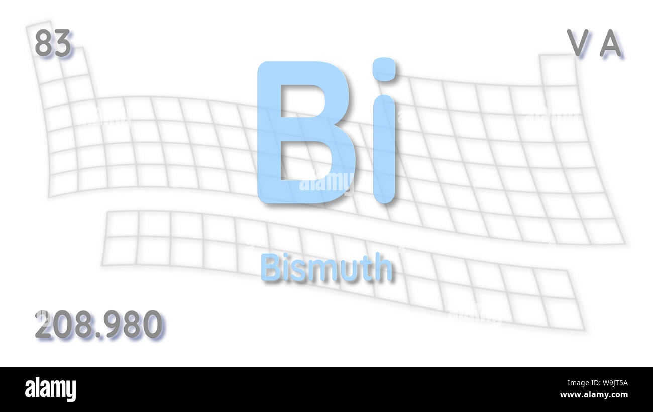 Bismuth chemical element atomic data and symbol - table of elements ...