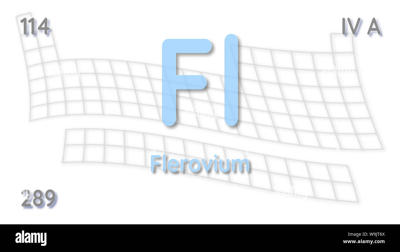 Flerovium chemical element atomic data and symbol - table of elements ...
