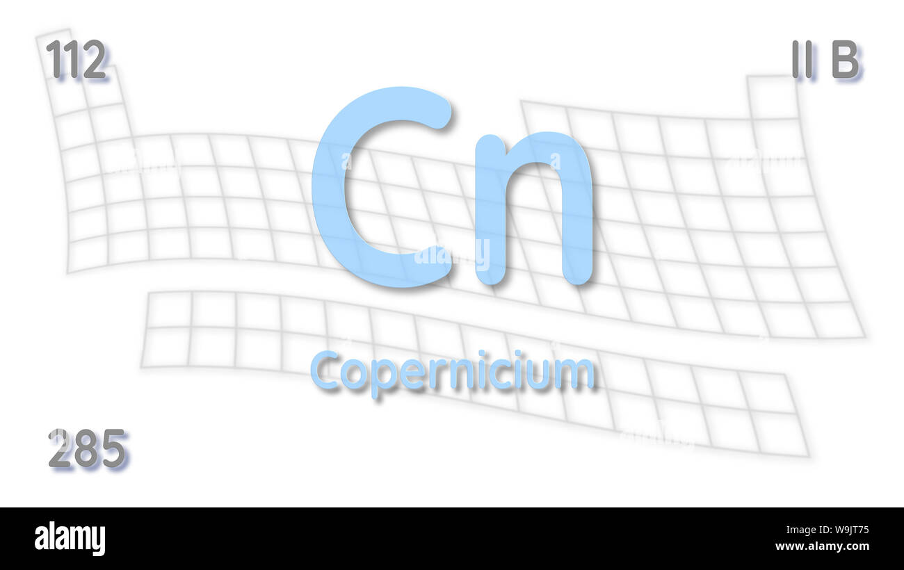 Copernicium chemical element atomic data and symbol - table of elements ...