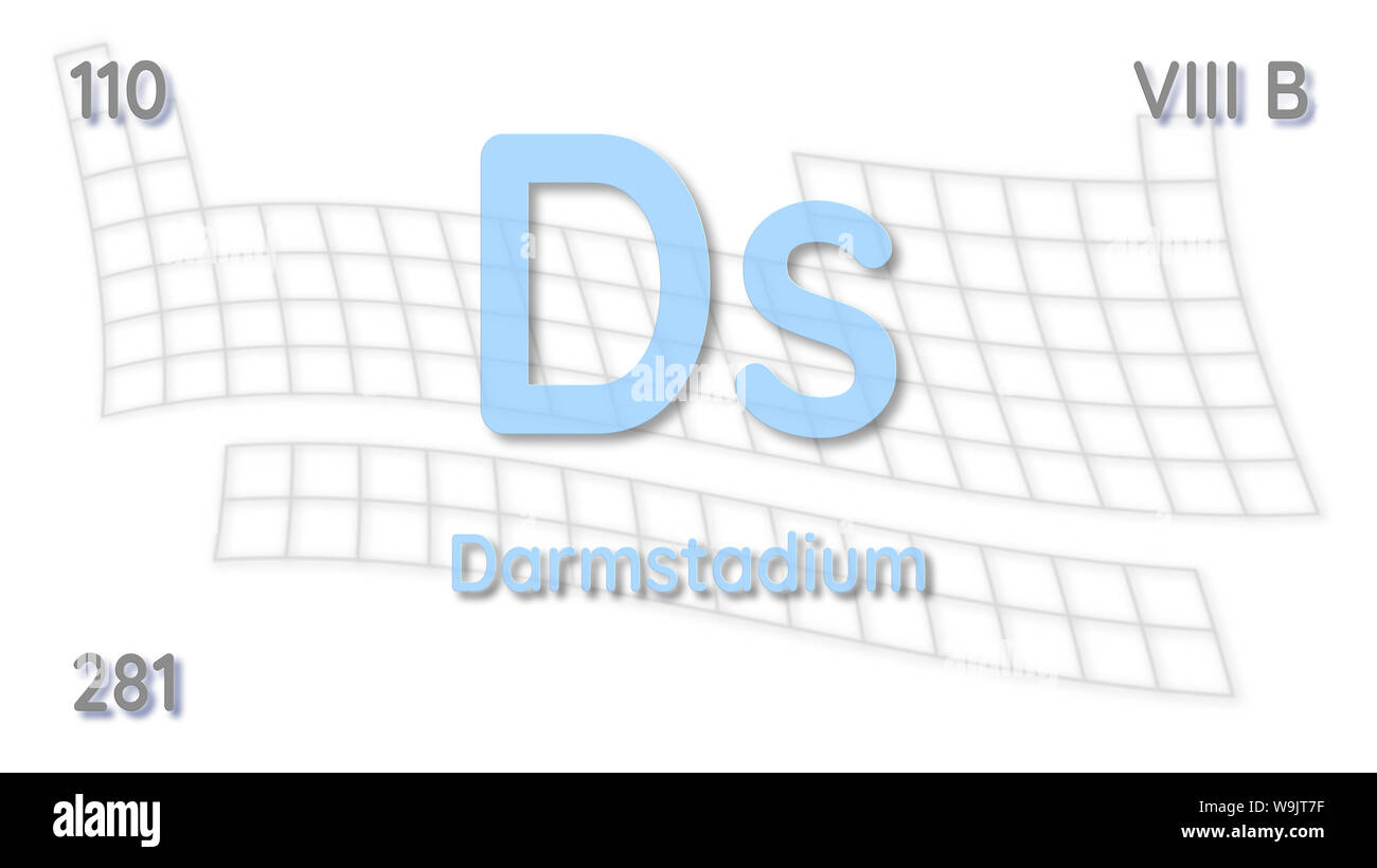 Darmstadium chemical element atomic data and symbol - table of elements ...